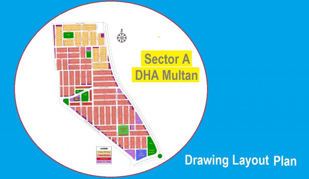 DHA Multan Sector A - Location Layout Plan Map & Plot Prices